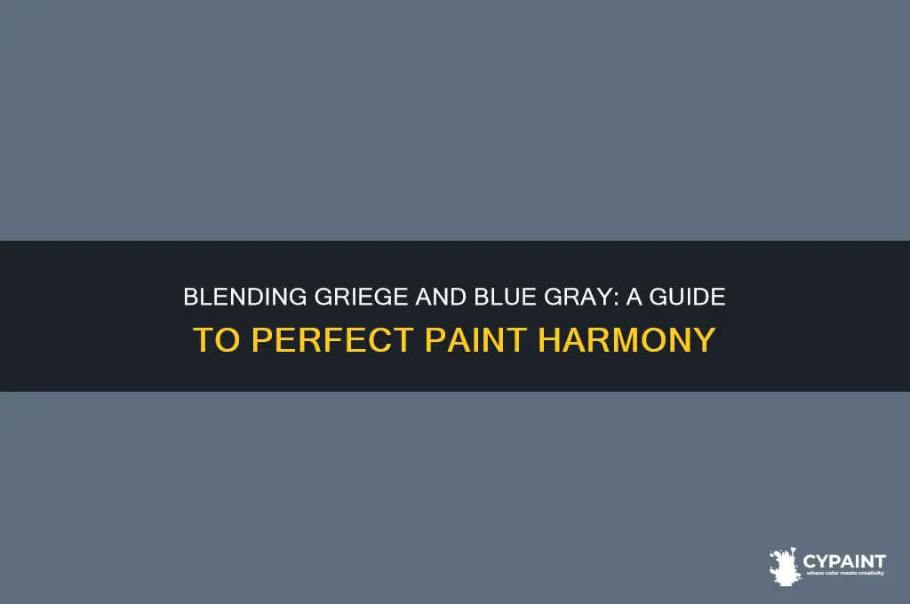 Blending Griege And Blue Gray: A Guide To Perfect Paint Harmony | CyPaint
