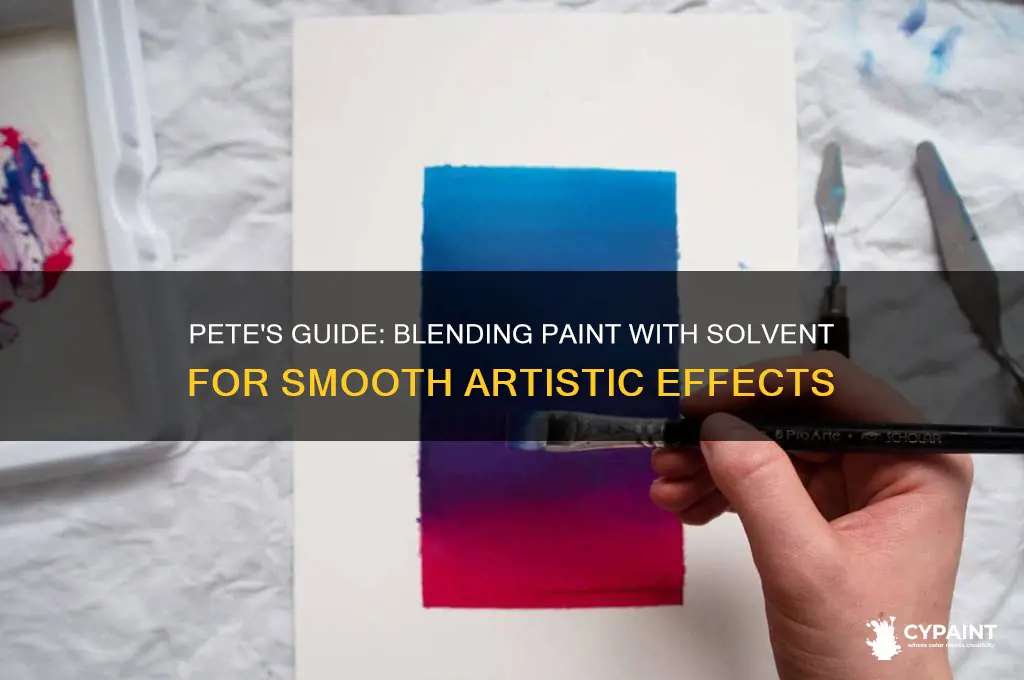 Pete's Guide: Blending Paint With Solvent For Smooth Artistic Effects ...