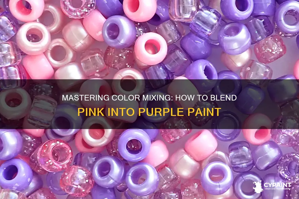 Mastering Color Mixing: How To Blend Pink Into Purple Paint | CyPaint