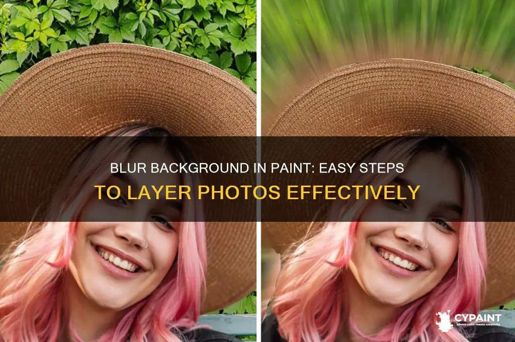 Blur Background In Paint: Easy Steps To Layer Photos Effectively | CyPaint