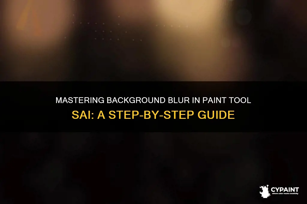 Mastering Background Blur In Paint Tool Sai: A Step-By-Step Guide | CyPaint