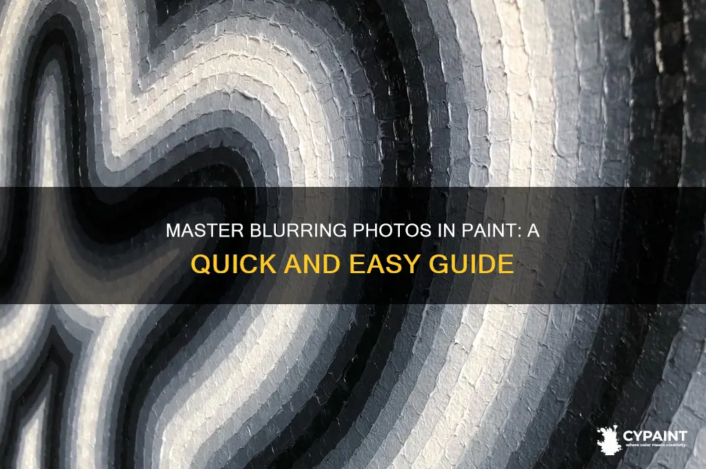 Master Blurring Photos In Paint: A Quick And Easy Guide | CyPaint