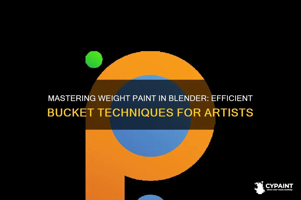 Mastering Weight Paint In Blender: Efficient Bucket Techniques For ...