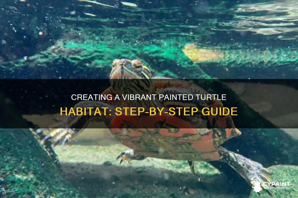 Creating A Vibrant Painted Turtle Habitat: Step-By-Step Guide | CyPaint