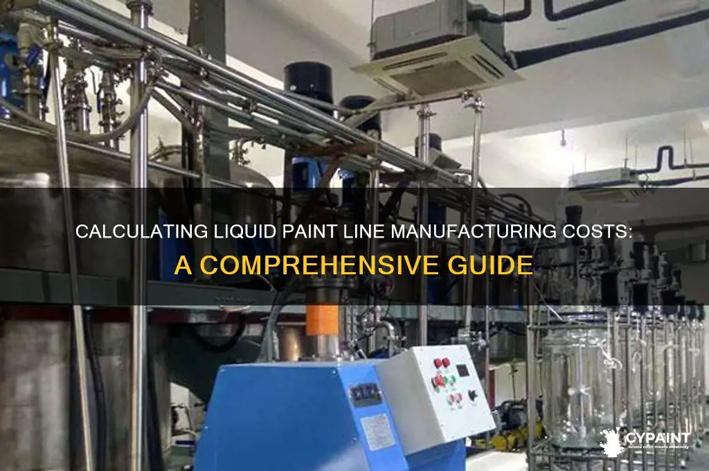 Calculating Liquid Paint Line Manufacturing Costs: A Comprehensive ...