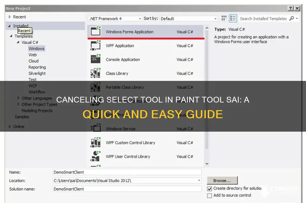 Canceling Select Tool In Paint Tool Sai: A Quick And Easy Guide | CyPaint