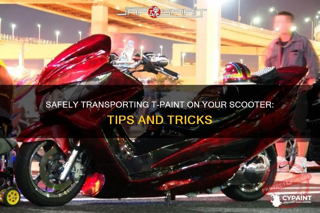 Safely Transporting T-Paint On Your Scooter: Tips And Tricks | CyPaint