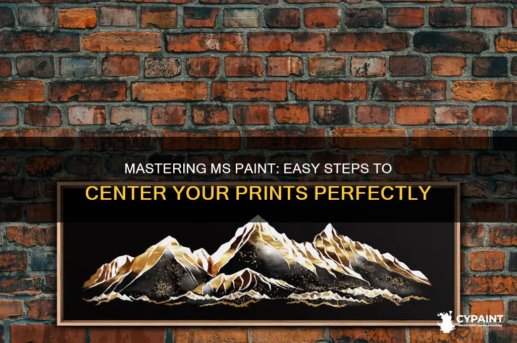 Mastering Ms Paint: Easy Steps To Center Your Prints Perfectly | CyPaint