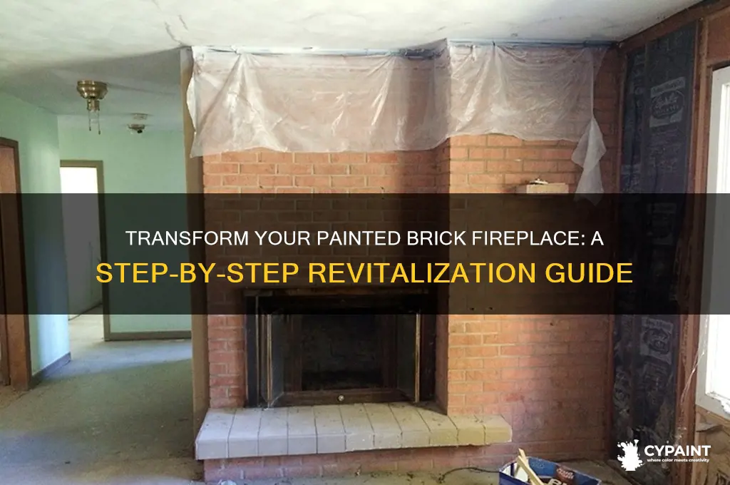 Transform Your Painted Brick Fireplace: A Step-By-Step Revitalization ...