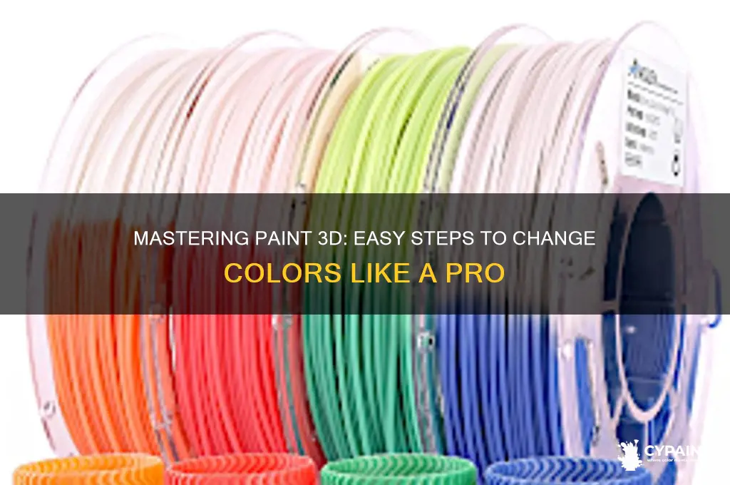 Mastering Paint 3D: Easy Steps To Change Colors Like A Pro | CyPaint