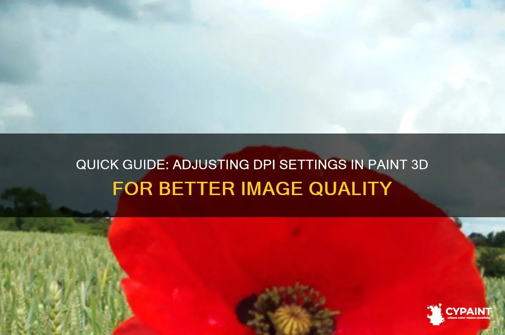 Quick Guide: Adjusting Dpi Settings In Paint 3D For Better Image ...