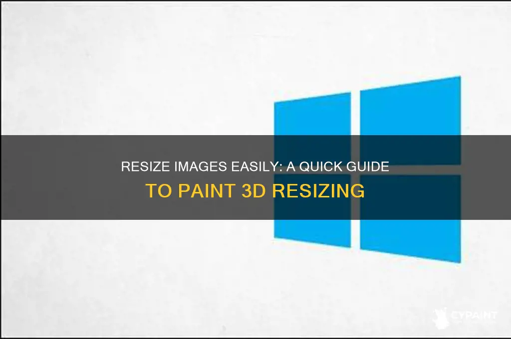 Resize Images Easily: A Quick Guide To Paint 3D Resizing | CyPaint