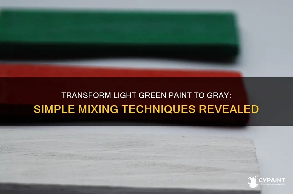 Transform Light Green Paint To Gray: Simple Mixing Techniques Revealed ...
