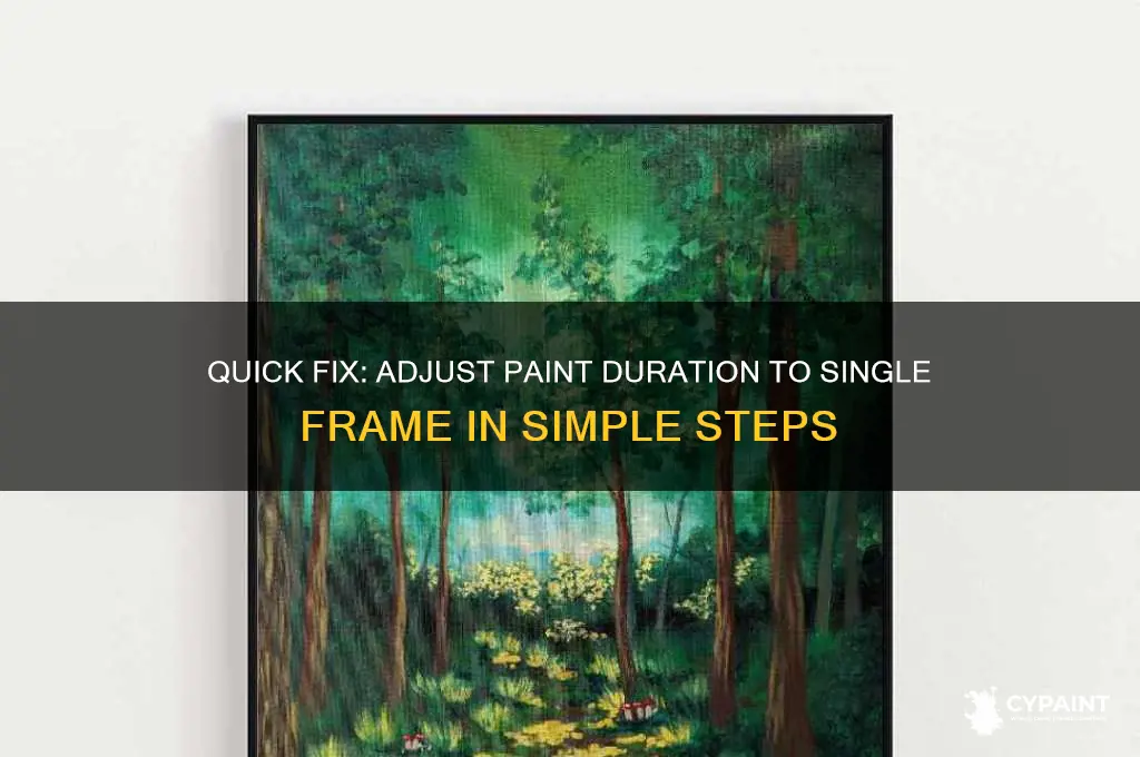 Quick Fix: Adjust Paint Duration To Single Frame In Simple Steps | CyPaint