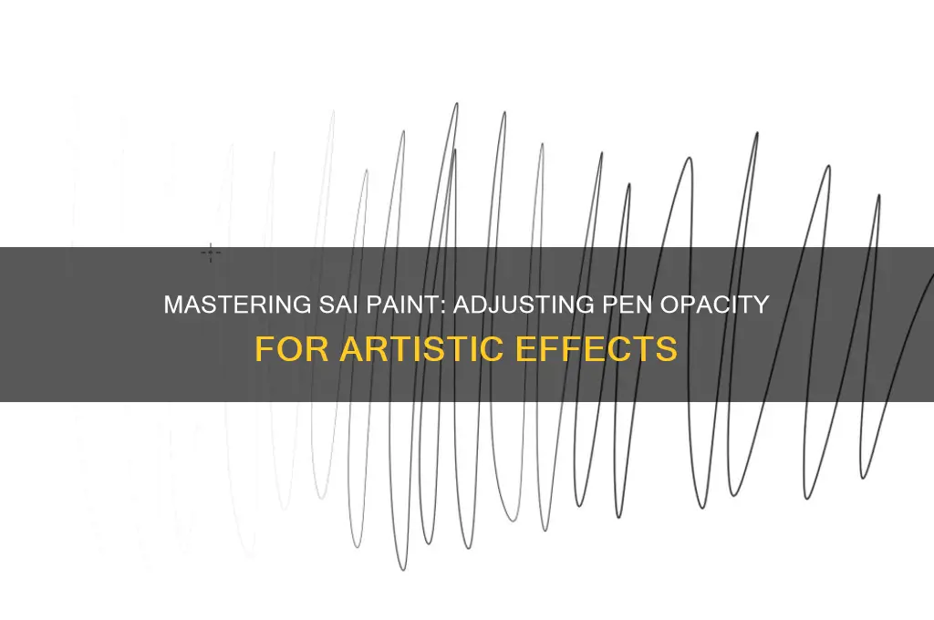 Mastering Sai Paint: Adjusting Pen Opacity For Artistic Effects | CyPaint