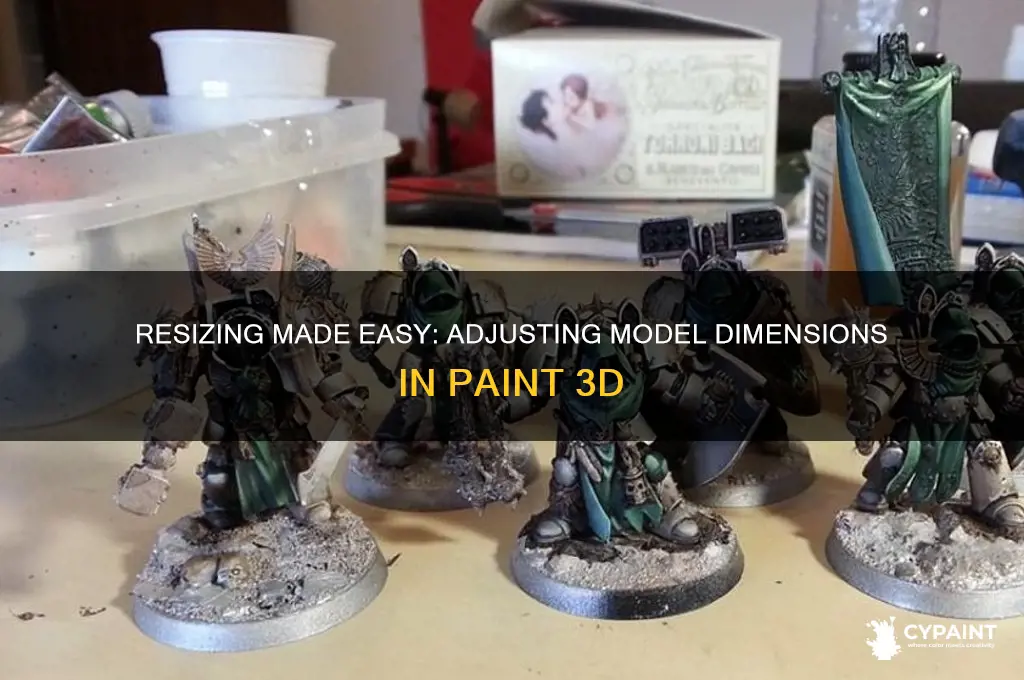 Resizing Made Easy: Adjusting Model Dimensions In Paint 3D | CyPaint
