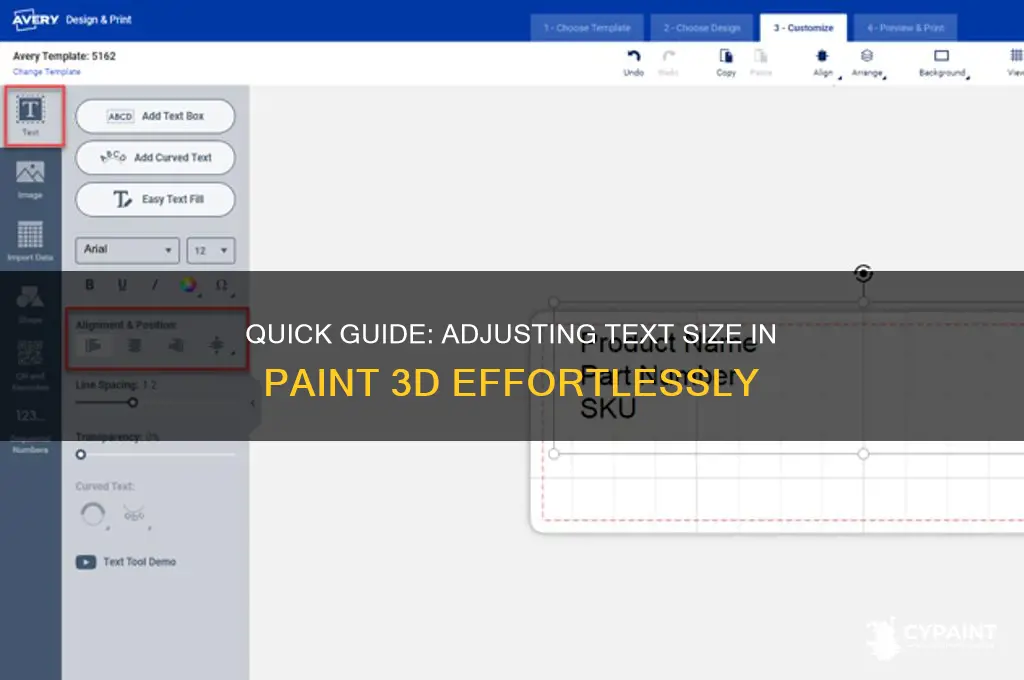 Quick Guide: Adjusting Text Size In Paint 3D Effortlessly | CyPaint