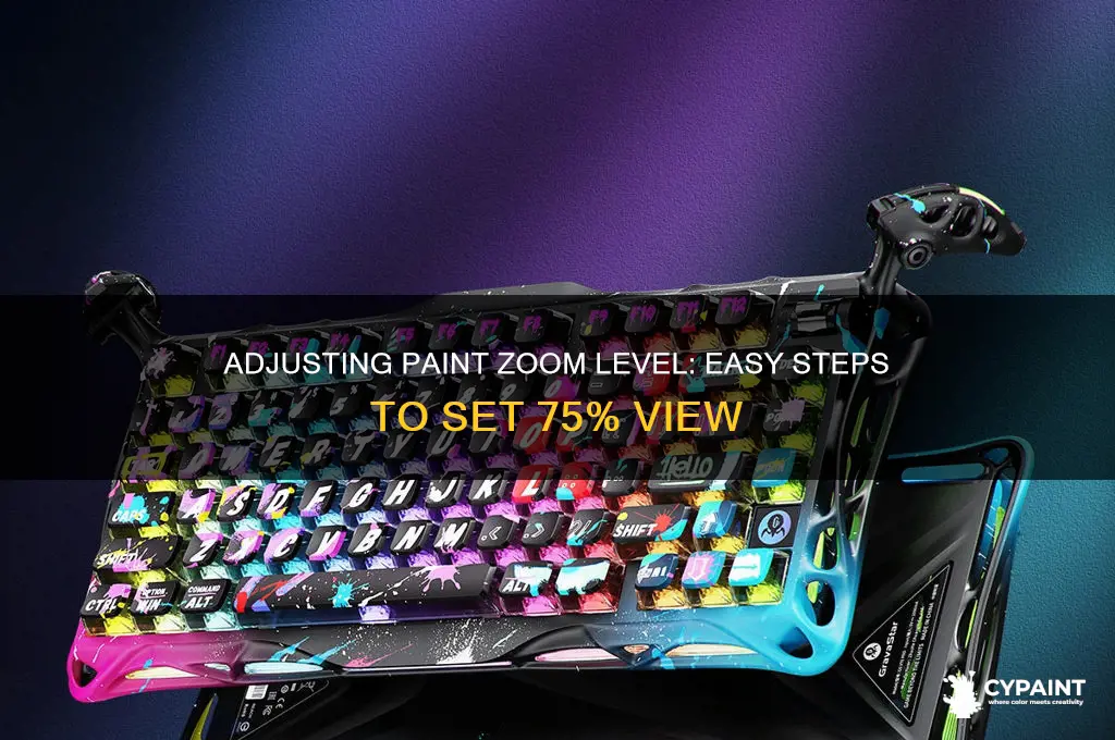Adjusting Paint Zoom Level: Easy Steps To Set 75% View | CyPaint