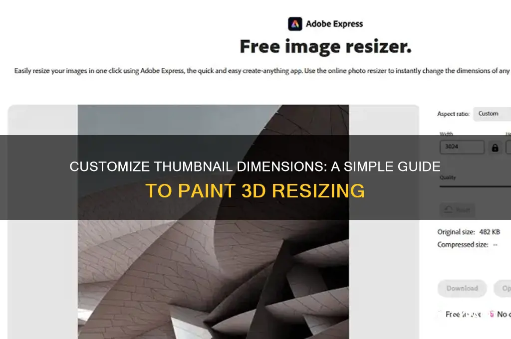 Customize Thumbnail Dimensions: A Simple Guide To Paint 3D Resizing ...