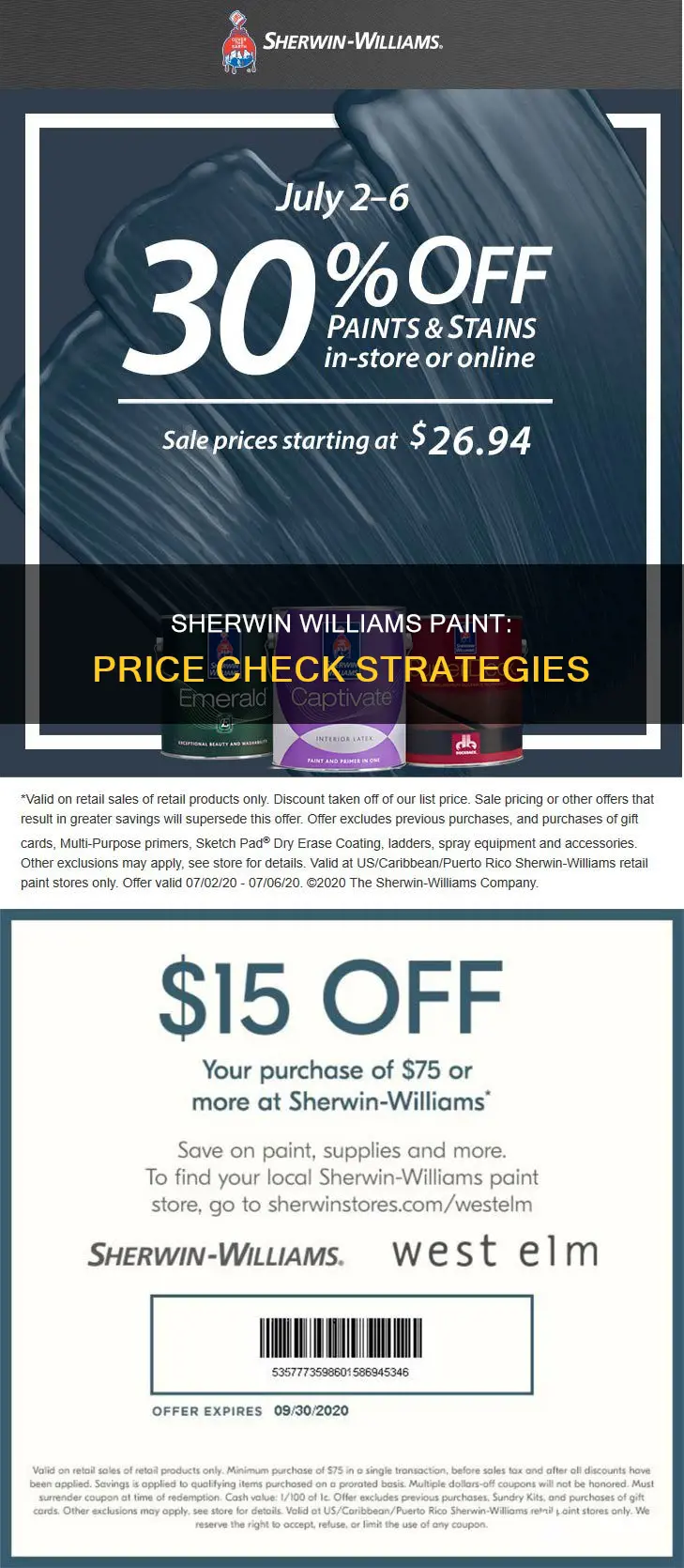 Sherwin Williams Paint: Price Check Strategies | CyPaint
