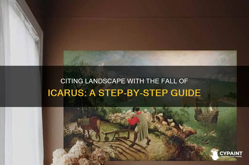 Citing Landscape With The Fall Of Icarus: A Step-By-Step Guide | CyPaint
