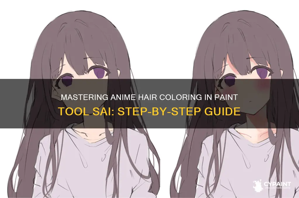 Mastering Anime Hair Coloring In Paint Tool Sai: Step-By-Step Guide ...