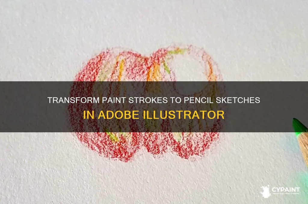 Transform Paint Strokes To Pencil Sketches In Adobe Illustrator | CyPaint