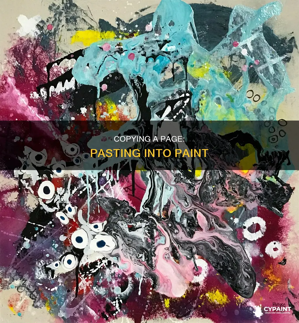 Copying A Page: Pasting Into Paint | CyPaint