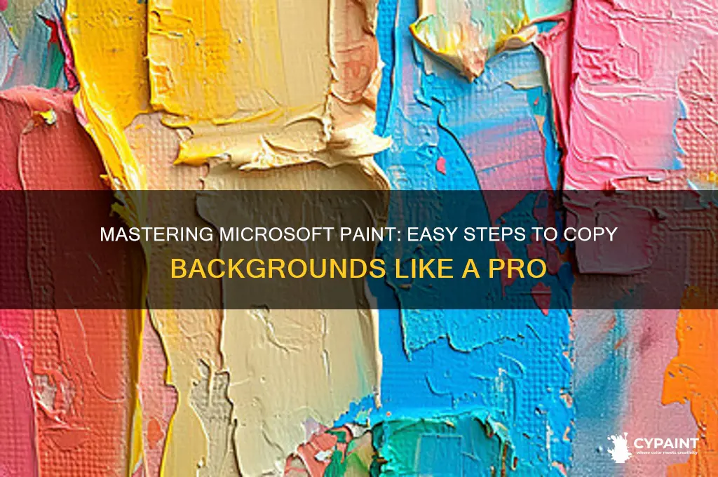 Mastering Microsoft Paint: Easy Steps To Copy Backgrounds Like A Pro ...