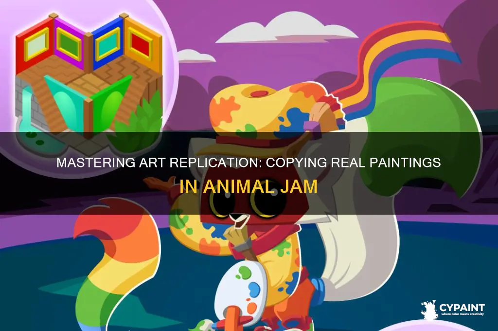 Mastering Art Replication: Copying Real Paintings In Animal Jam | CyPaint