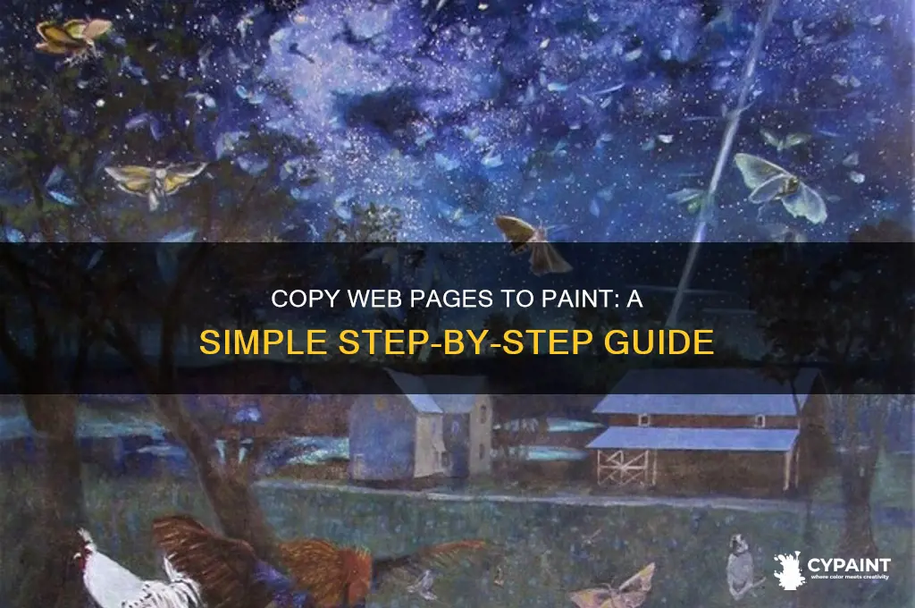 Copy Web Pages To Paint: A Simple Step-By-Step Guide | CyPaint