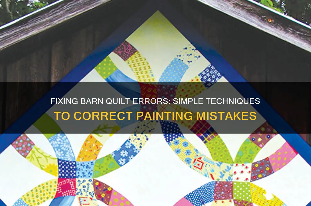 Fixing Barn Quilt Errors: Simple Techniques To Correct Painting ...
