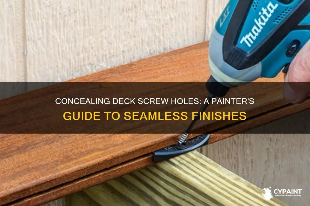 Concealing Deck Screw Holes: A Painter's Guide To Seamless Finishes ...