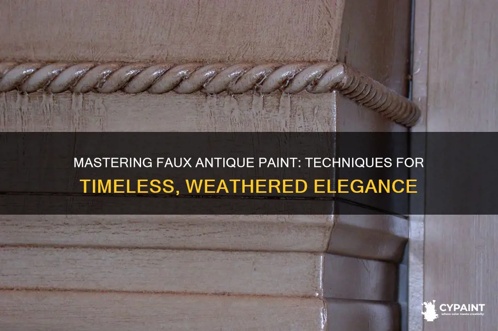 Mastering Faux Antique Paint: Techniques For Timeless, Weathered ...