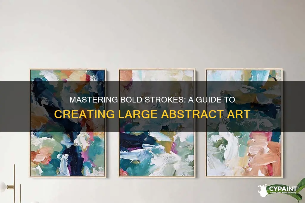 Mastering Bold Strokes: A Guide To Creating Large Abstract Art | CyPaint