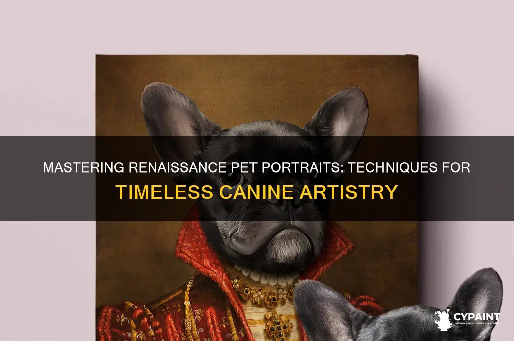 Mastering Renaissance Pet Portraits: Techniques For Timeless Canine ...