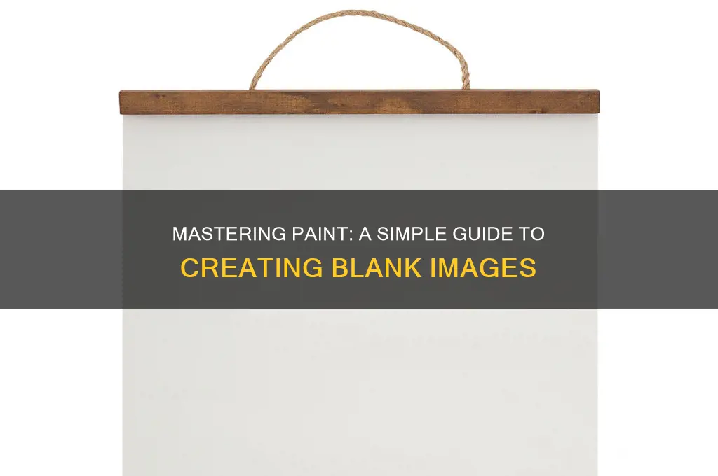 Mastering Paint: A Simple Guide To Creating Blank Images | CyPaint