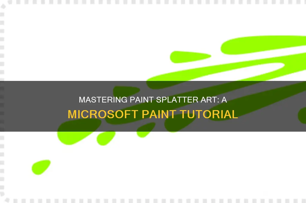 Mastering Paint Splatter Art: A Microsoft Paint Tutorial | CyPaint