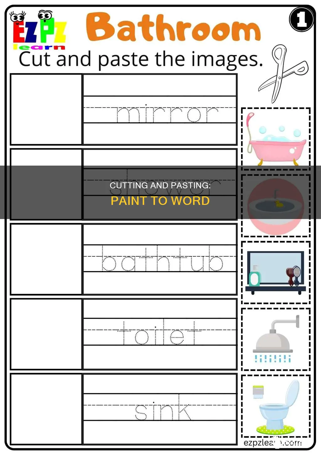 Cutting And Pasting: Paint To Word | CyPaint