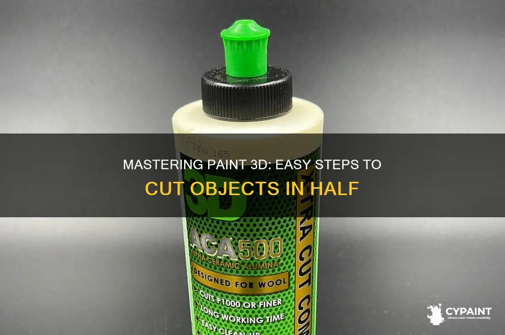 Mastering Paint 3D: Easy Steps To Cut Objects In Half | CyPaint