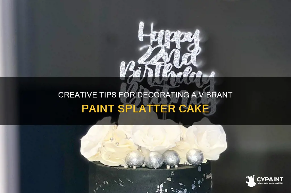 Creative Tips For Decorating A Vibrant Paint Splatter Cake | CyPaint