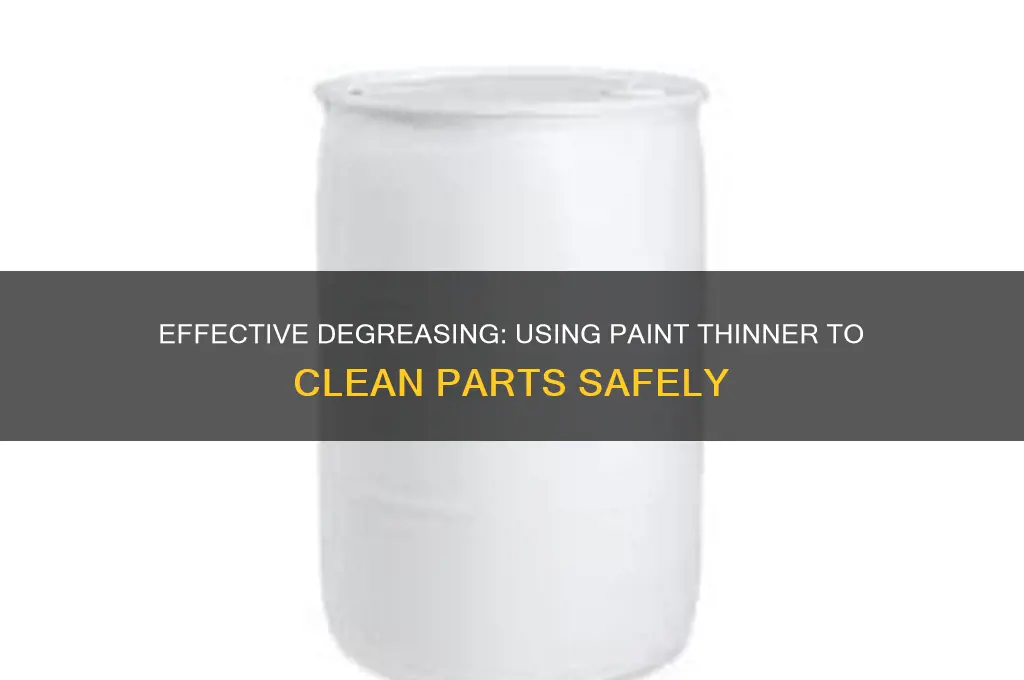 Effective Degreasing: Using Paint Thinner To Clean Parts Safely | CyPaint