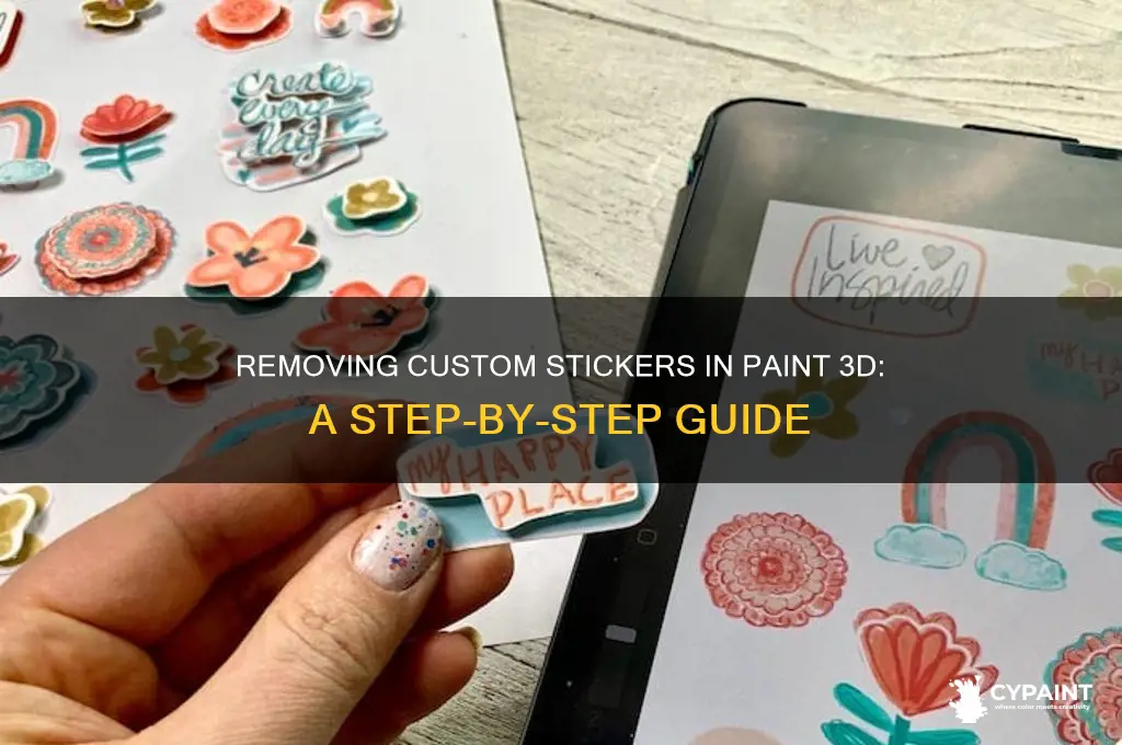 Removing Custom Stickers In Paint 3D: A Step-By-Step Guide | CyPaint