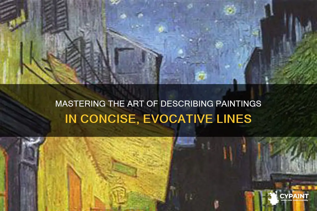 Mastering The Art Of Describing Paintings In Concise, Evocative Lines ...