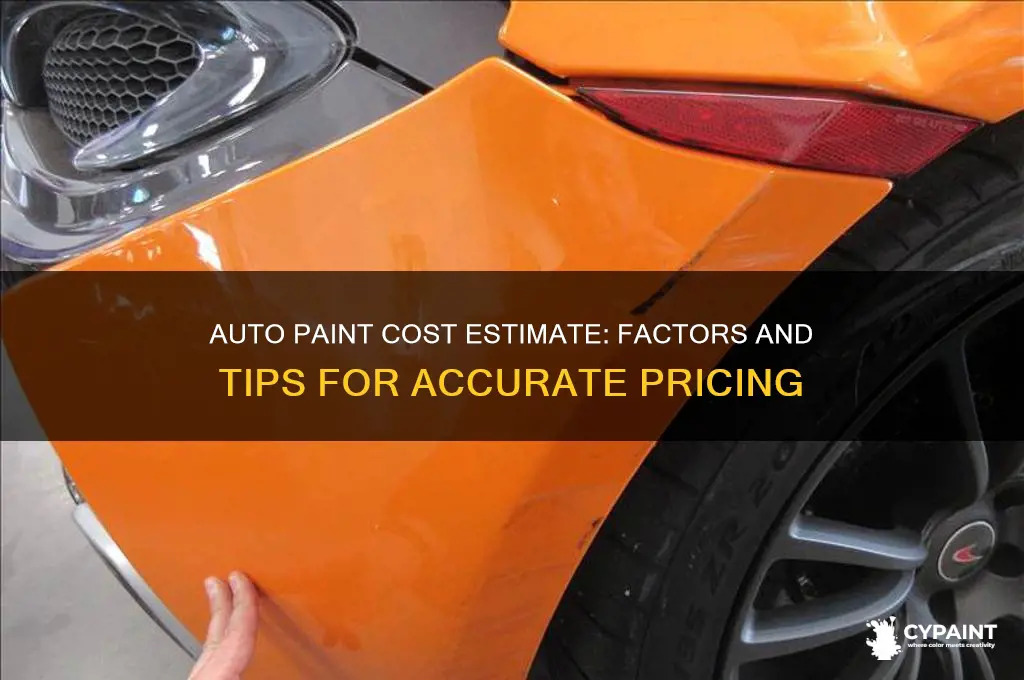 Auto Paint Cost Estimate: Factors And Tips For Accurate Pricing | CyPaint
