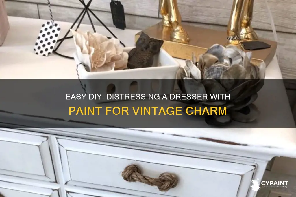 Easy Diy: Distressing A Dresser With Paint For Vintage Charm | CyPaint