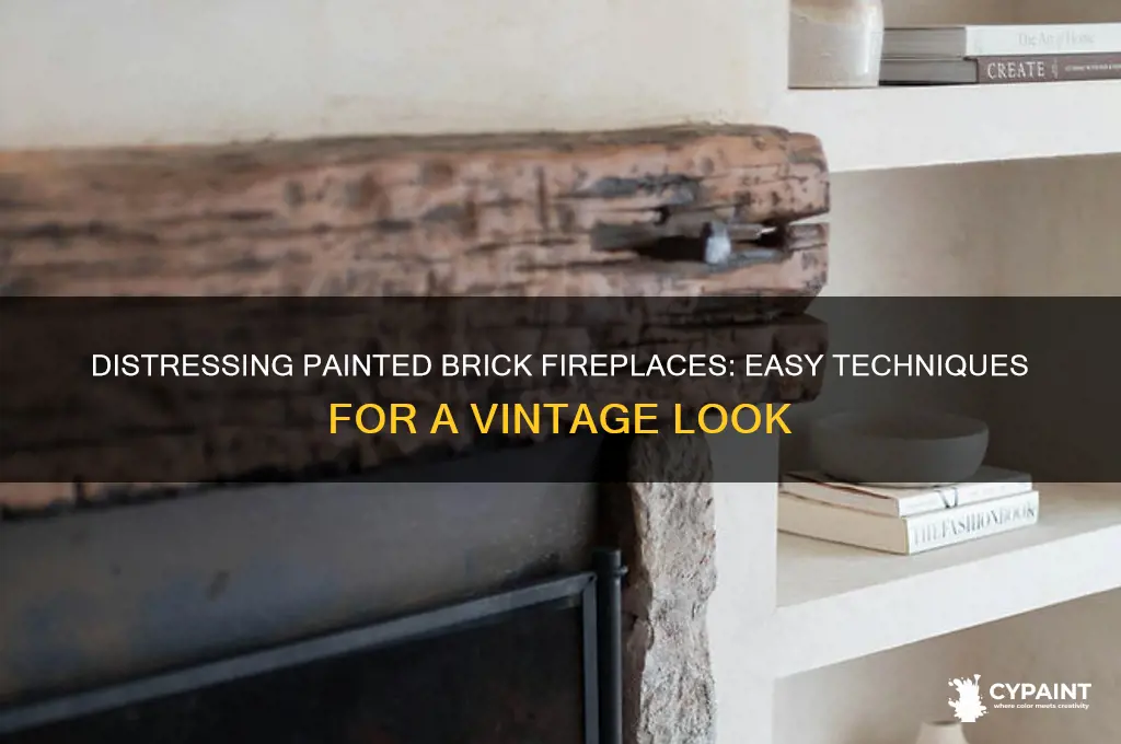 Distressing Painted Brick Fireplaces: Easy Techniques For A Vintage ...