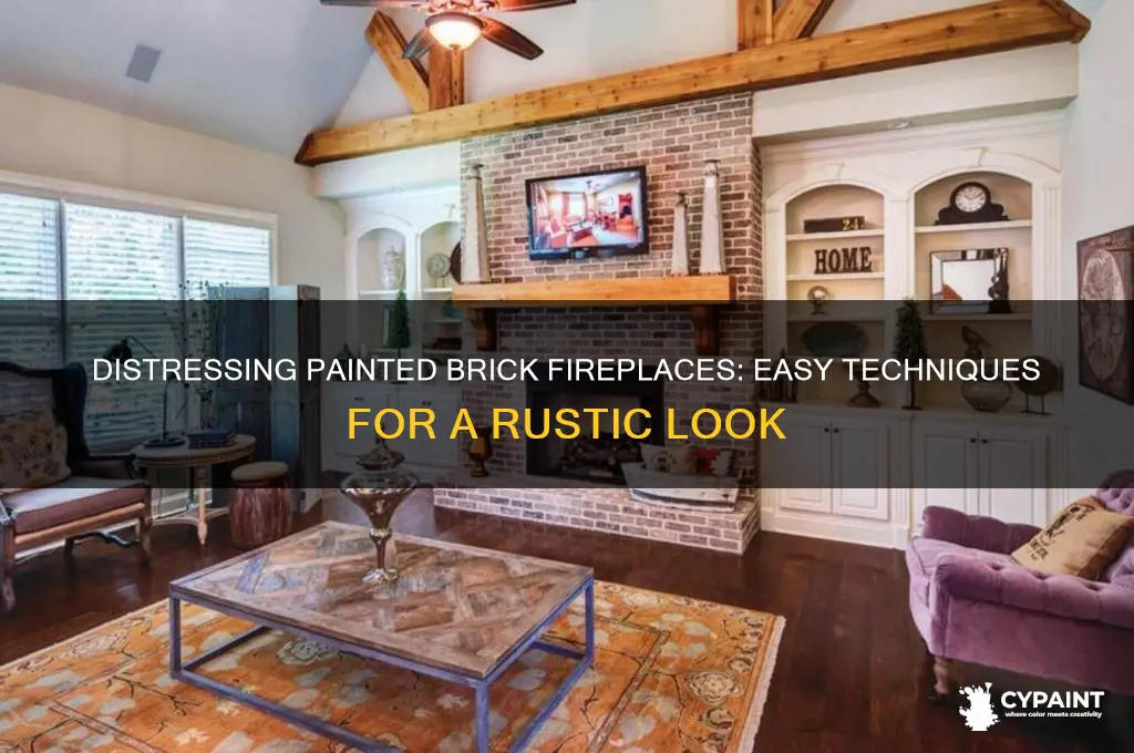 Distressing Painted Brick Fireplaces: Easy Techniques For A Rustic Look ...