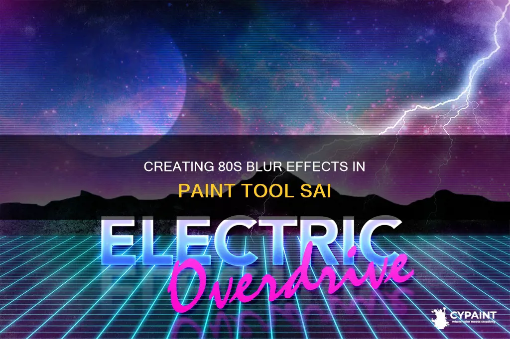Creating 80S Blur Effects In Paint Tool Sai | CyPaint