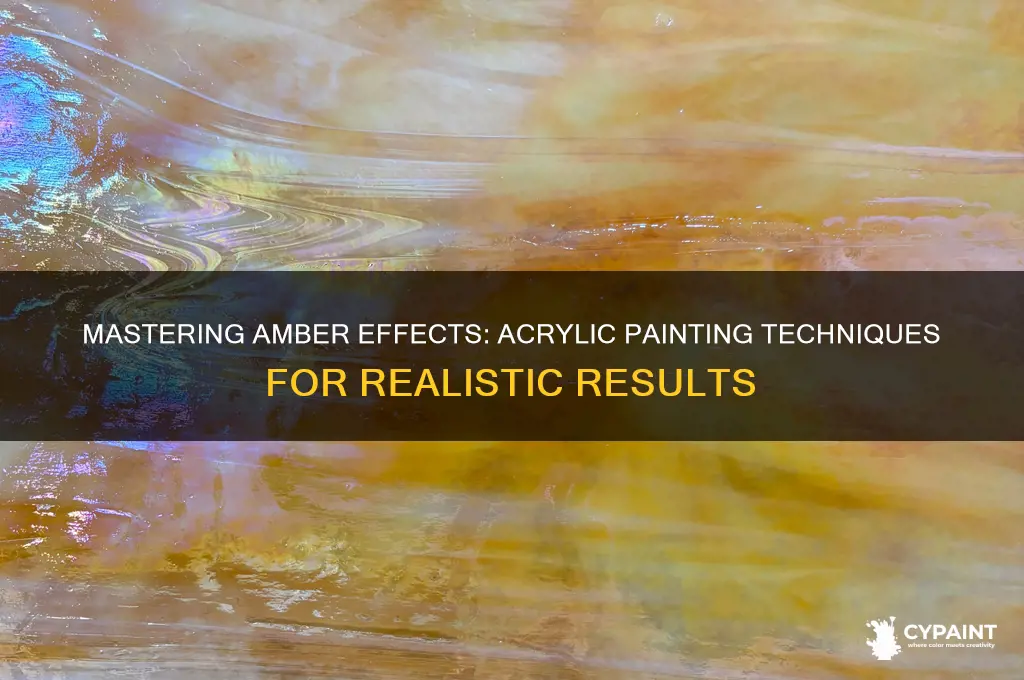 Mastering Amber Effects: Acrylic Painting Techniques For Realistic ...